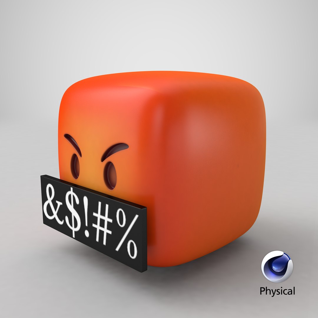 Smiley Face Emoji 34 3D Model - TurboSquid 2070291