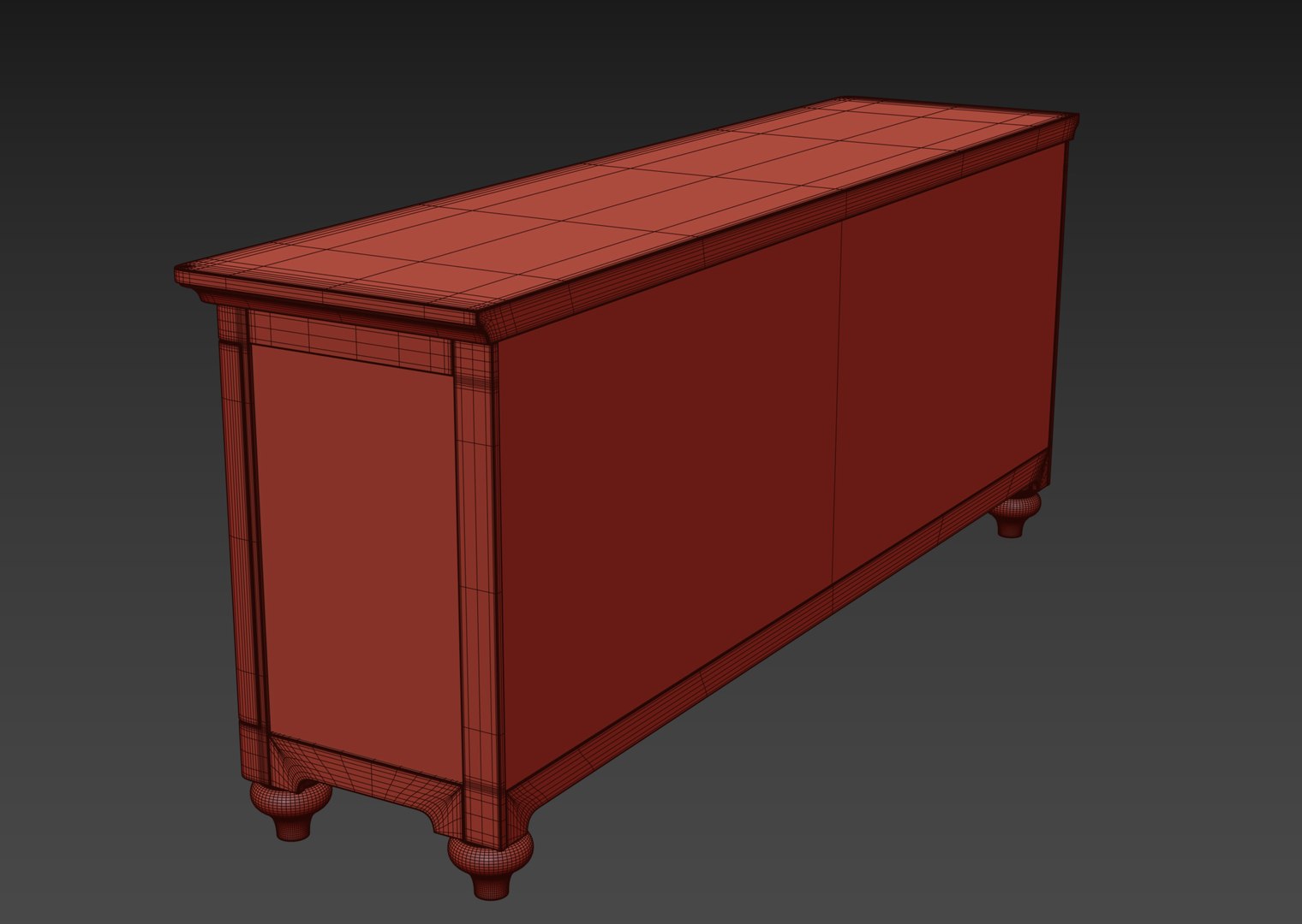 3D aspen media console brown - TurboSquid 1638519