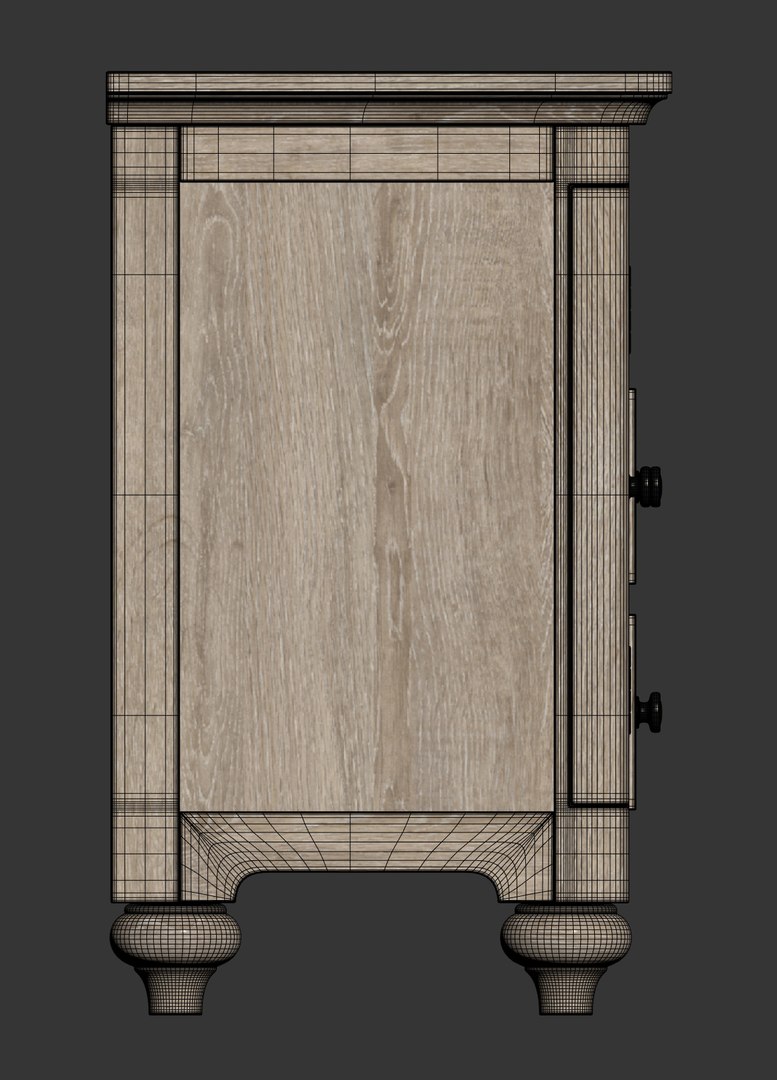 3D aspen media console brown - TurboSquid 1638519