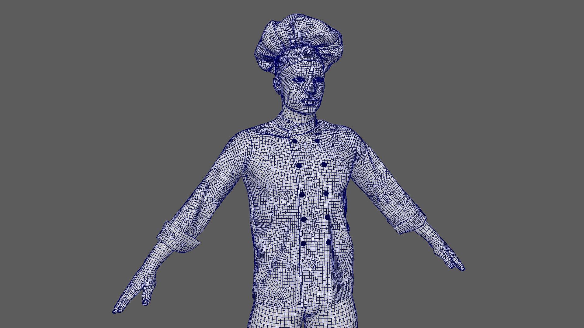 3D Male Chef Model - TurboSquid 1820387