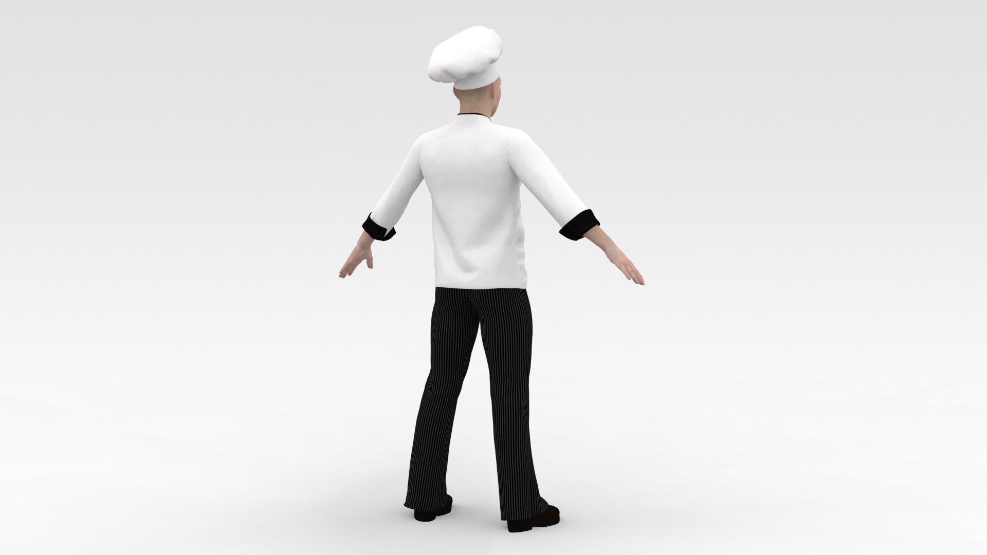 3D Male Chef Model - TurboSquid 1820387