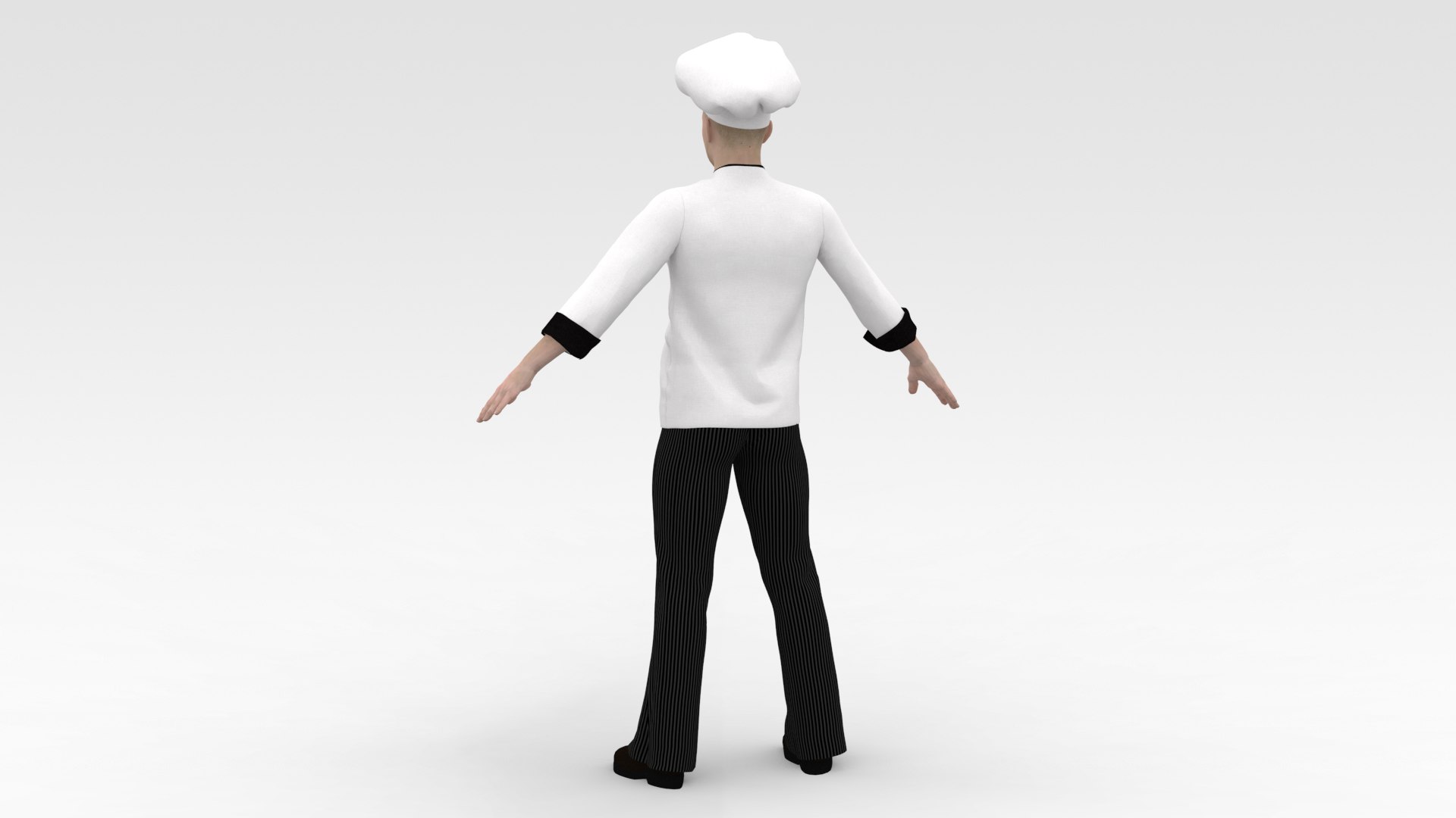 3D Male Chef Model - TurboSquid 1820387