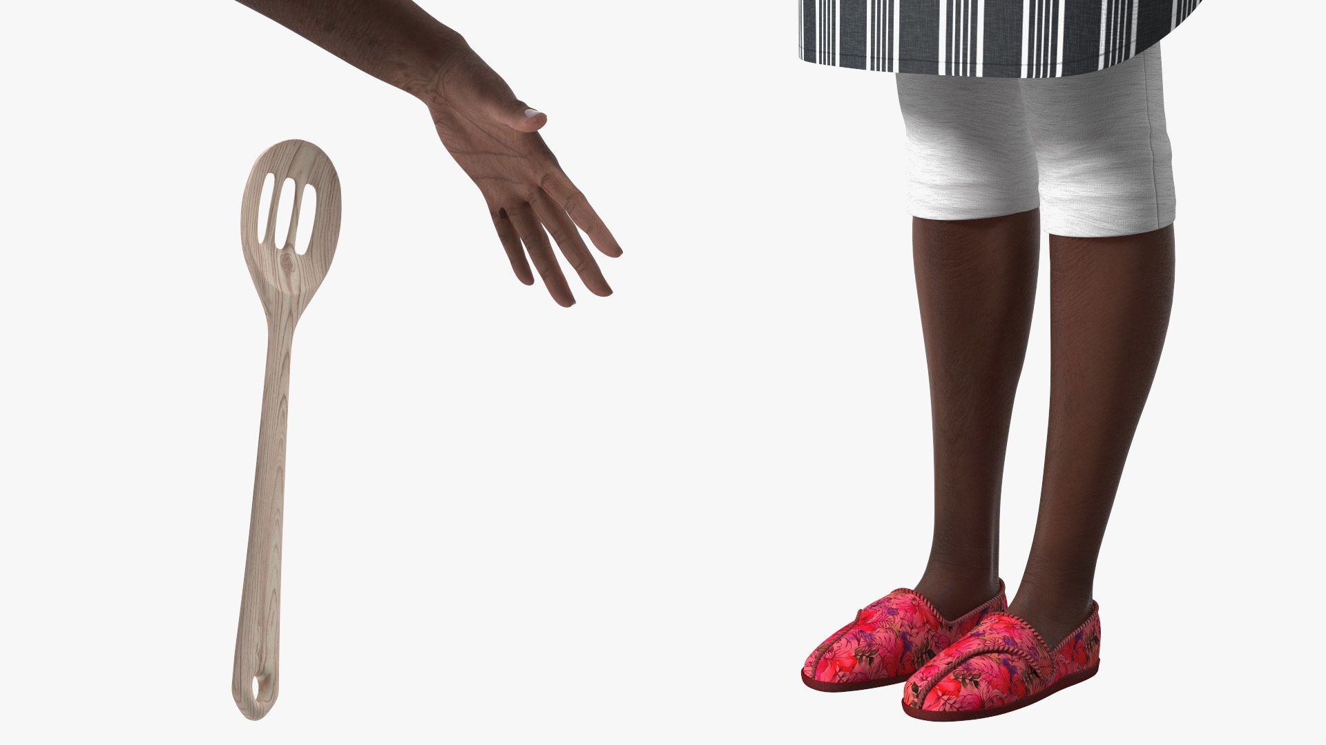 Afro American Woman Kitchen Style Rigged For Cinema 4D 3D Model ...