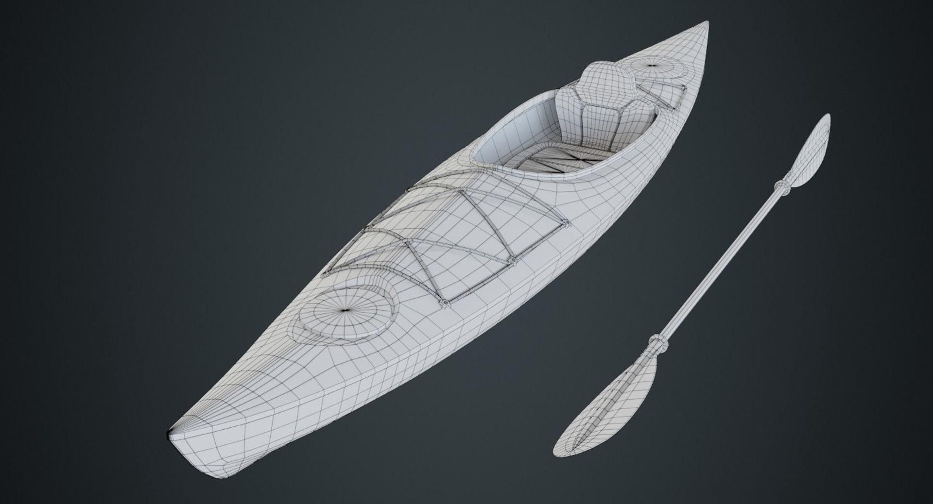 3D Kayak 2 Model - TurboSquid 1398196