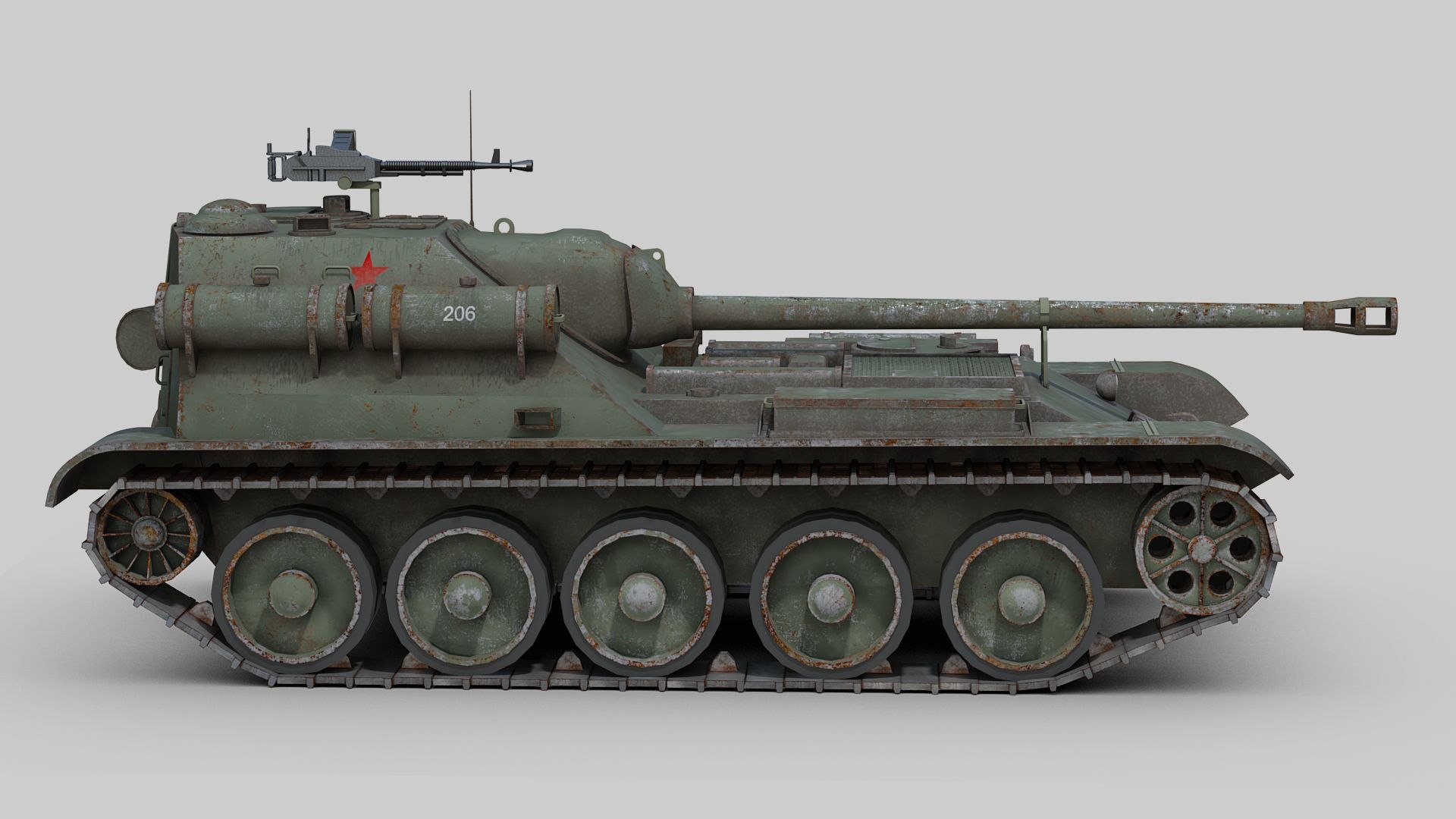 SU 101 Uralmash 3D Model - TurboSquid 1905317