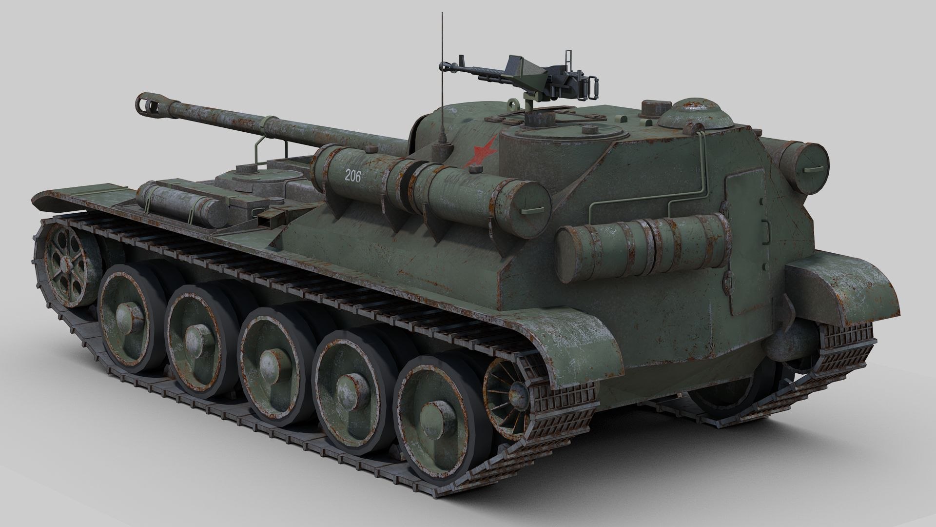 SU 101 Uralmash 3D Model - TurboSquid 1905317