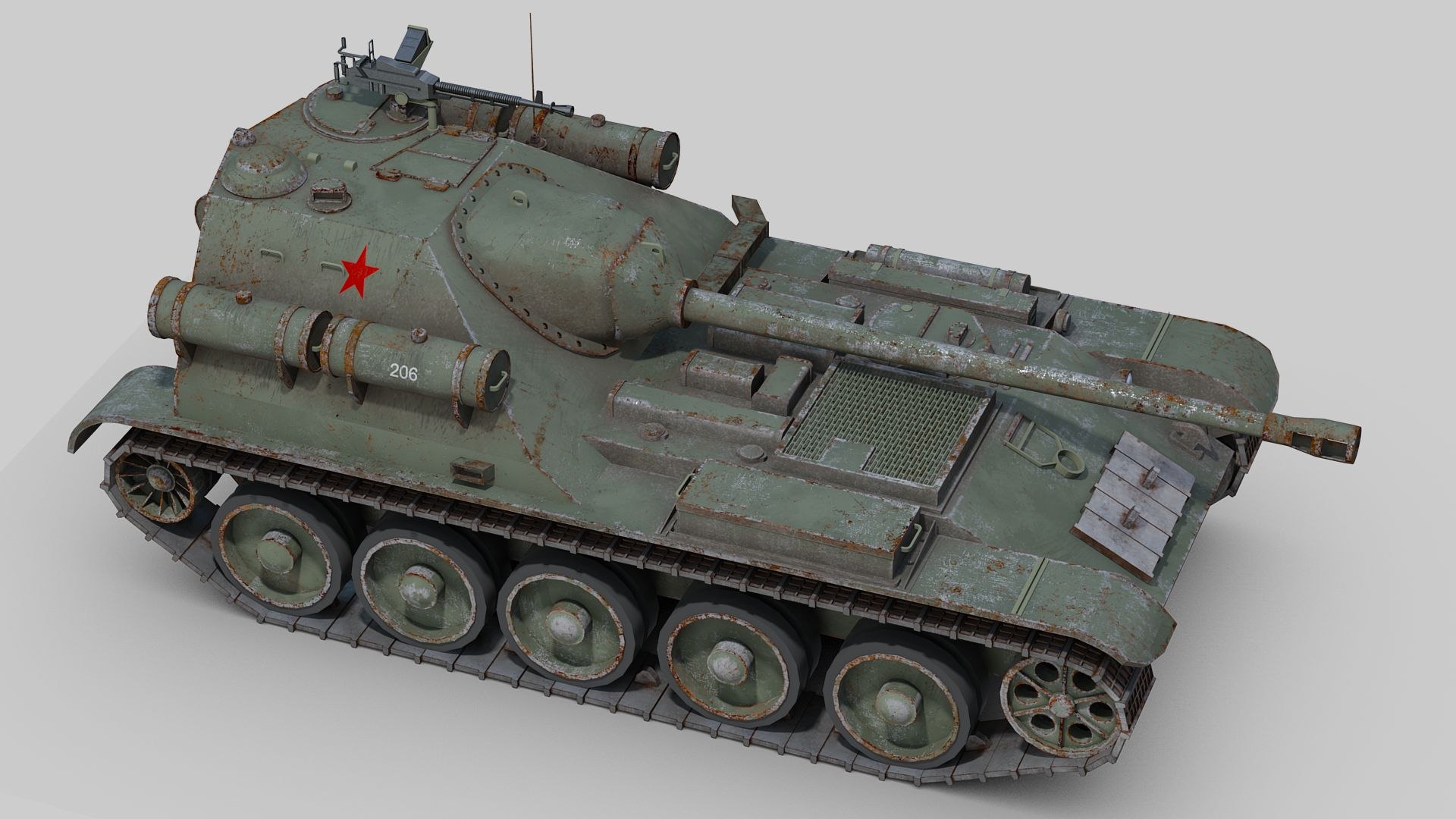 SU 101 Uralmash 3D Model - TurboSquid 1905317