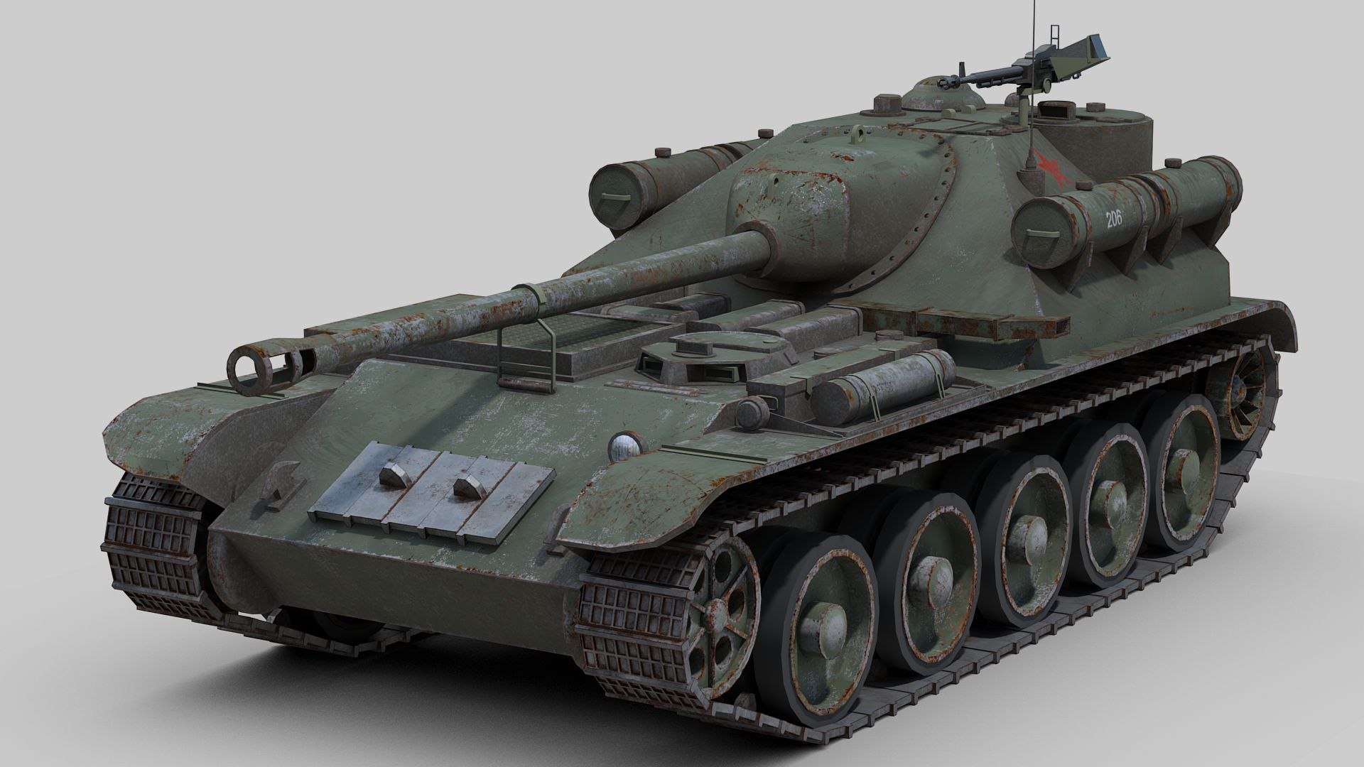 SU 101 Uralmash 3D Model - TurboSquid 1905317