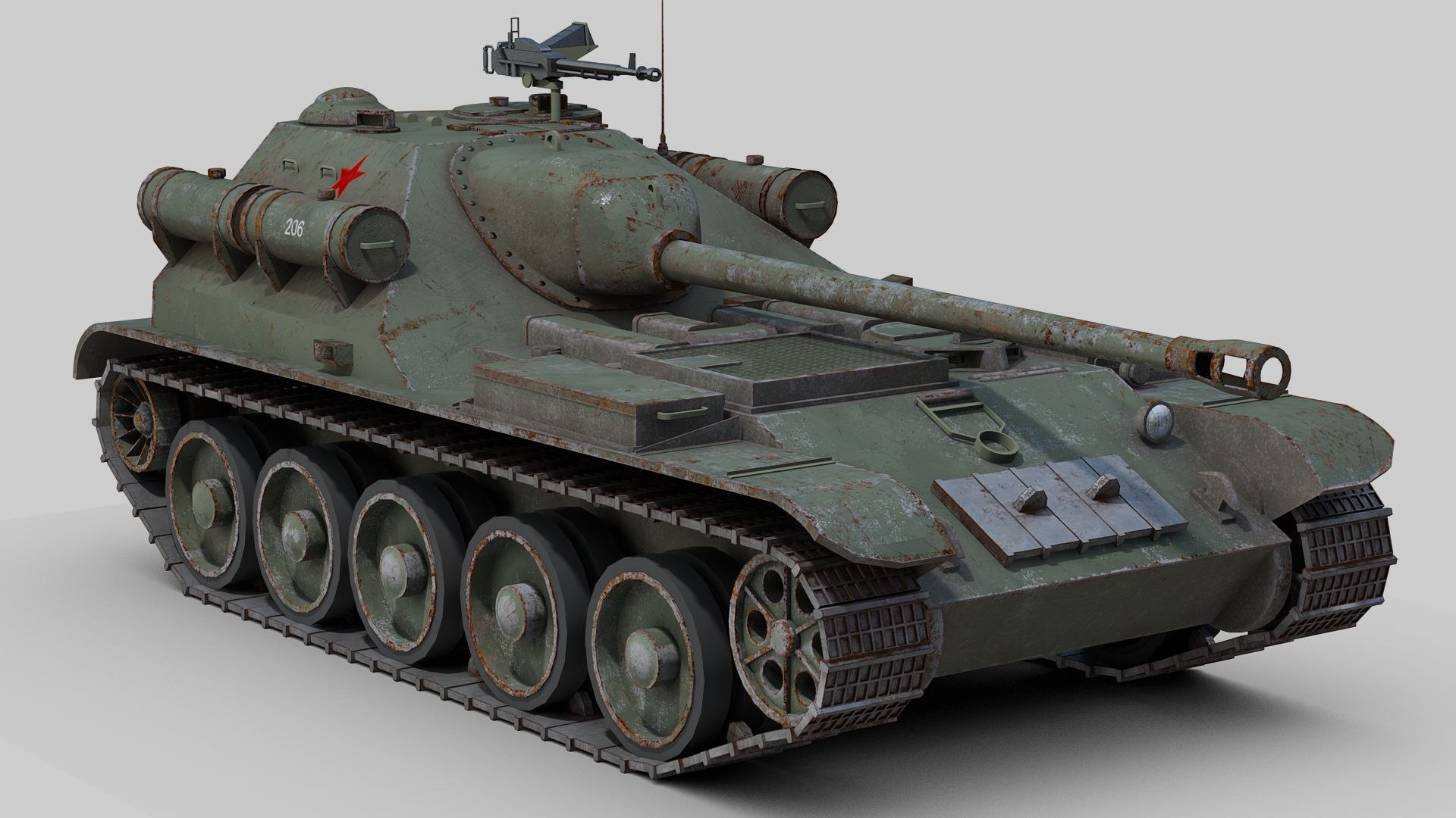 SU 101 Uralmash 3D Model - TurboSquid 1905317