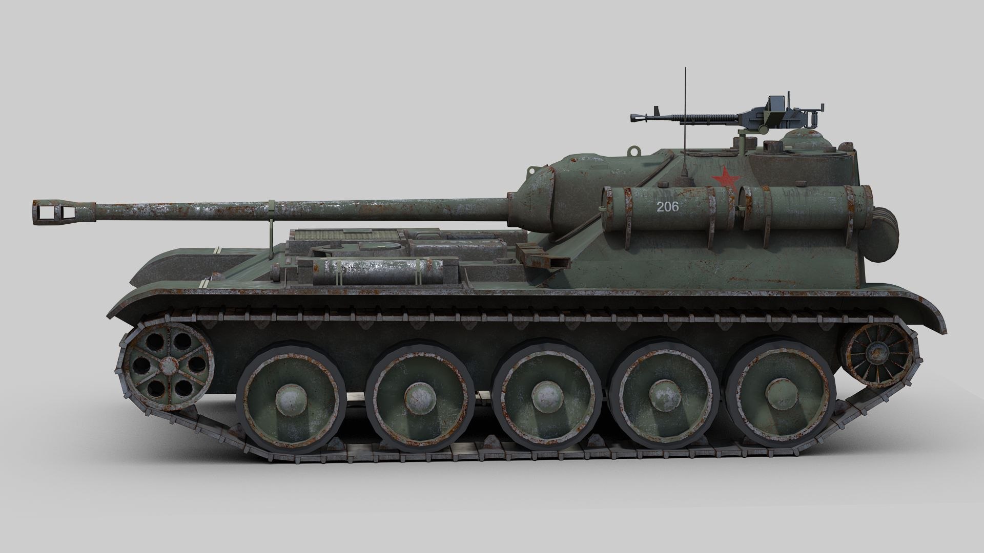 SU 101 Uralmash 3D Model - TurboSquid 1905317
