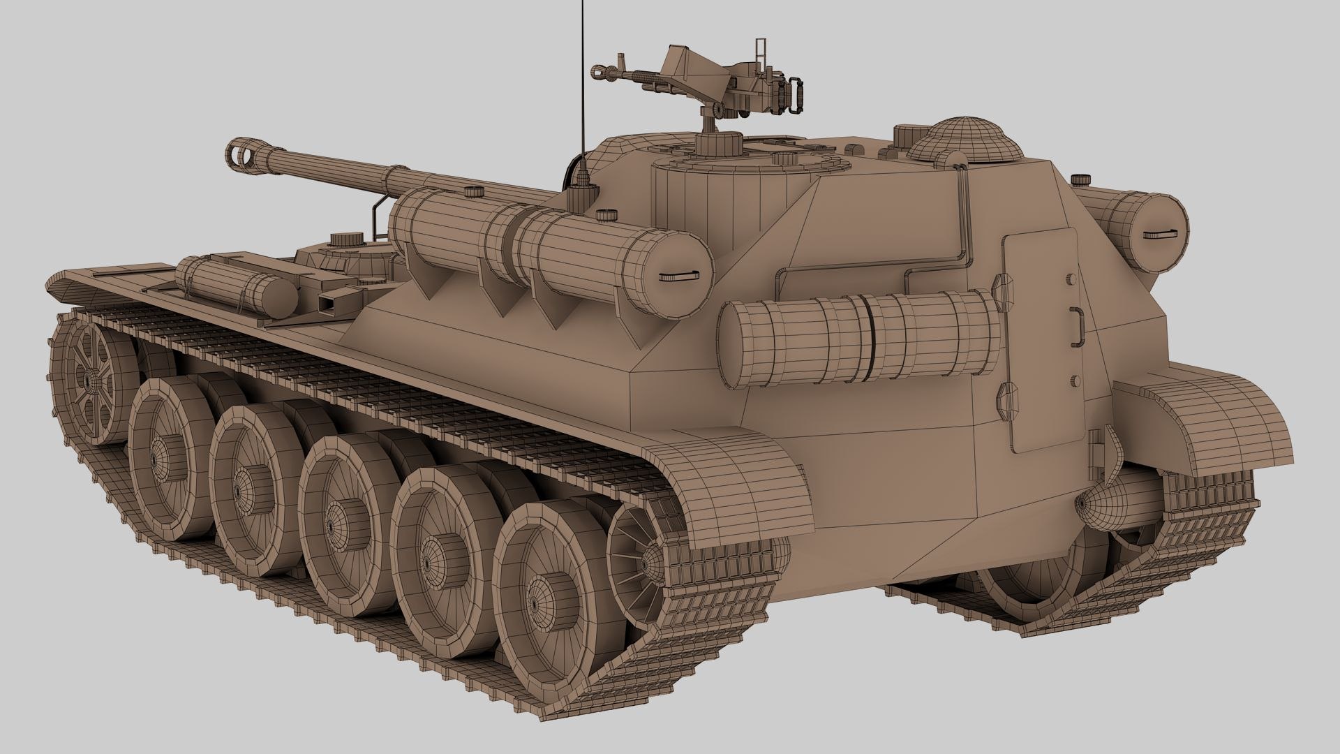 SU 101 Uralmash 3D Model - TurboSquid 1905317