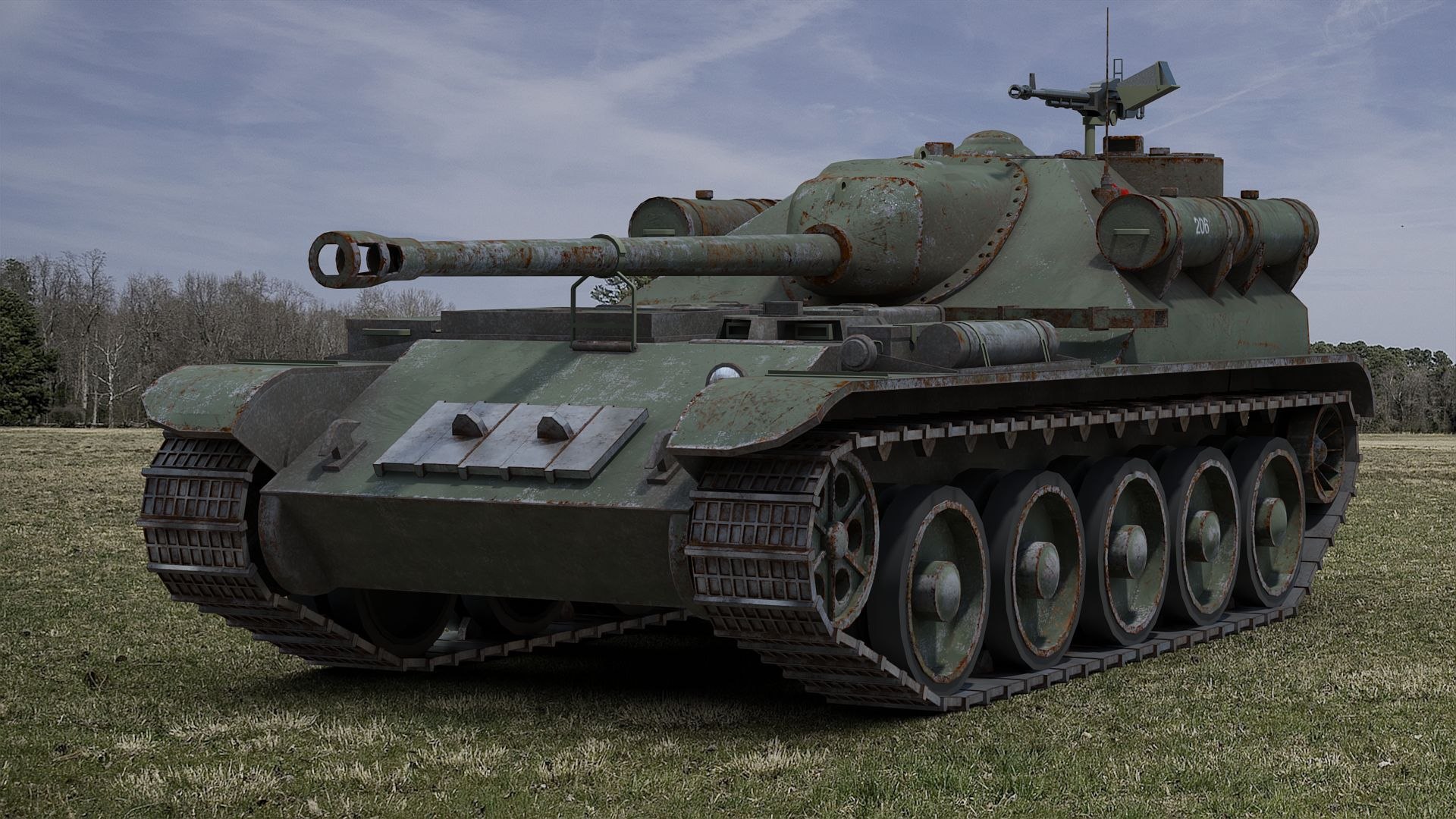 SU 101 Uralmash 3D Model - TurboSquid 1905317