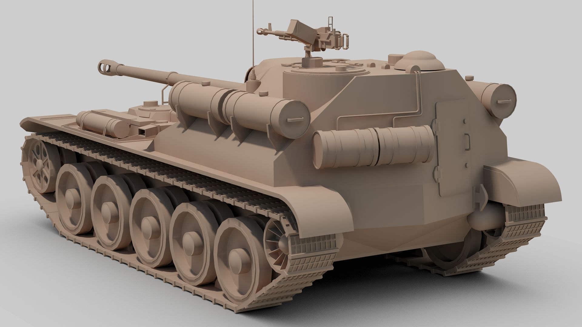 SU 101 Uralmash 3D Model - TurboSquid 1905317