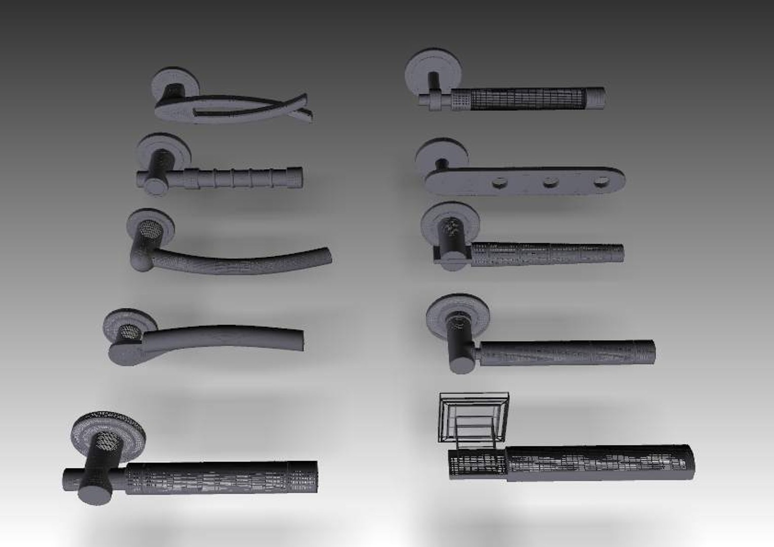 maya door handles