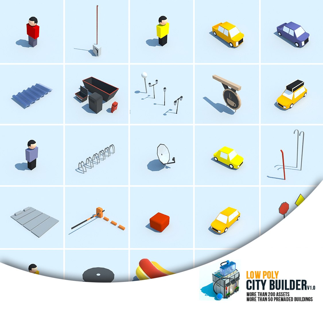 3d City Builder Model