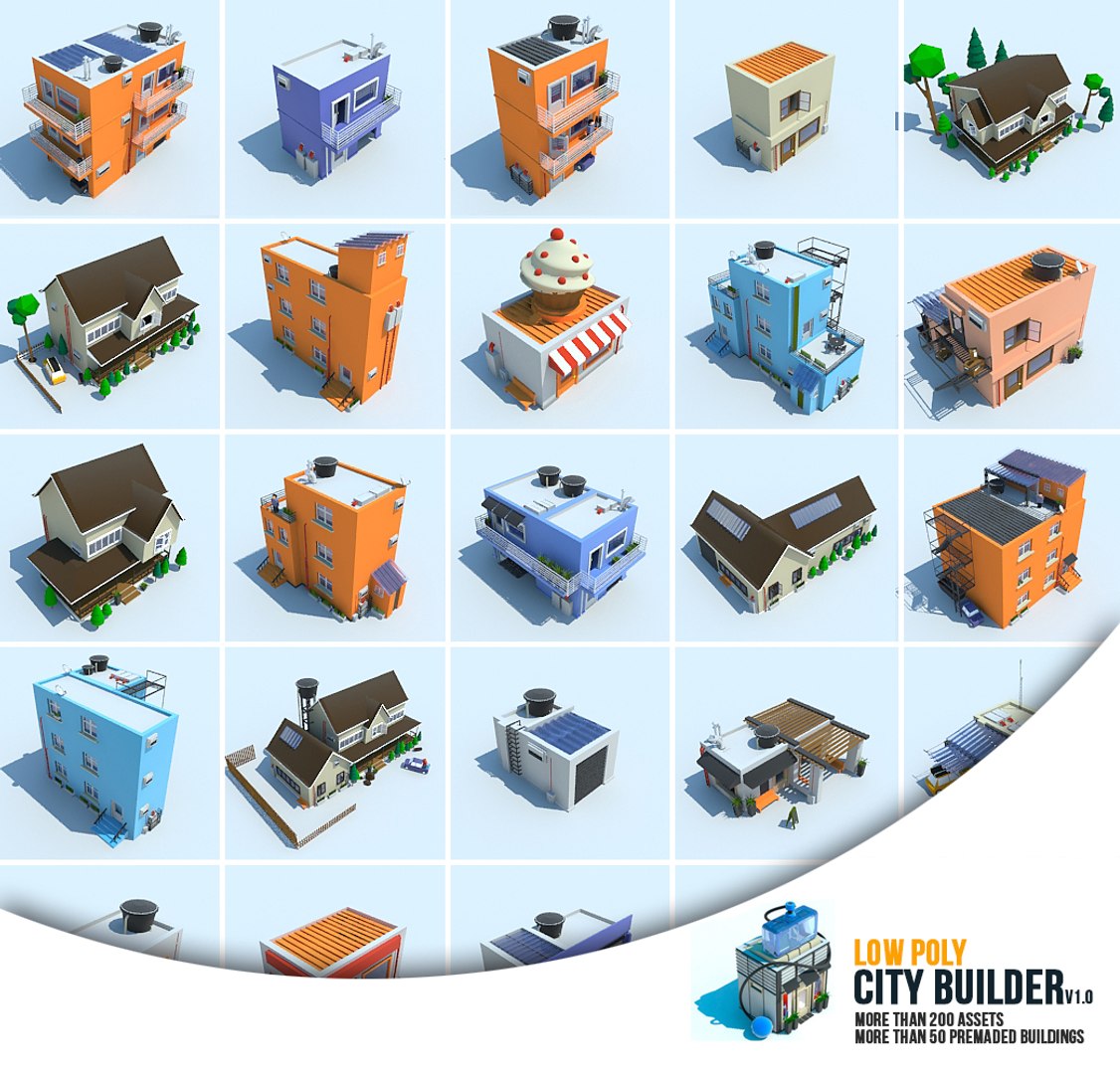 3d City Builder Model