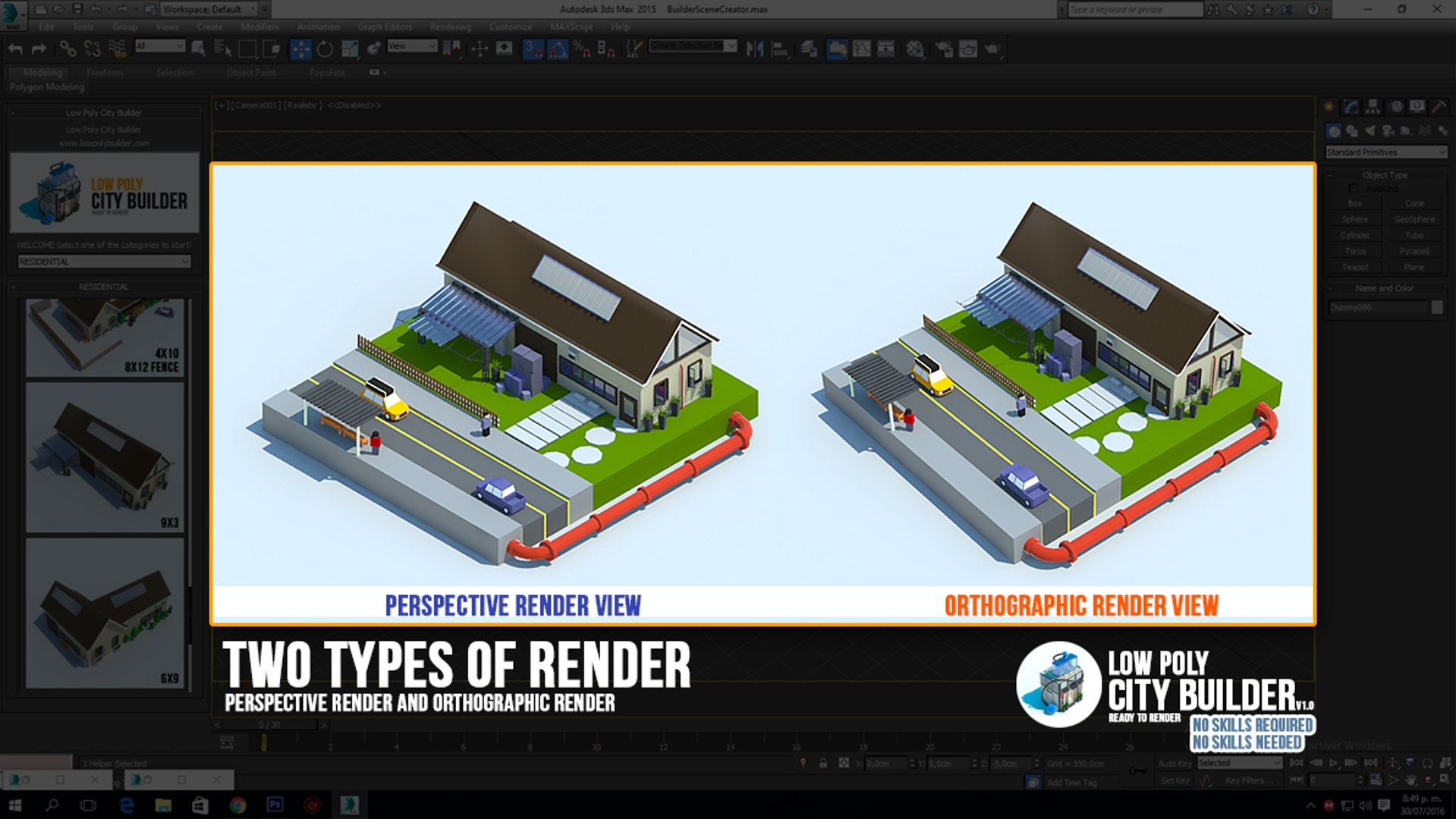 3d city builder model