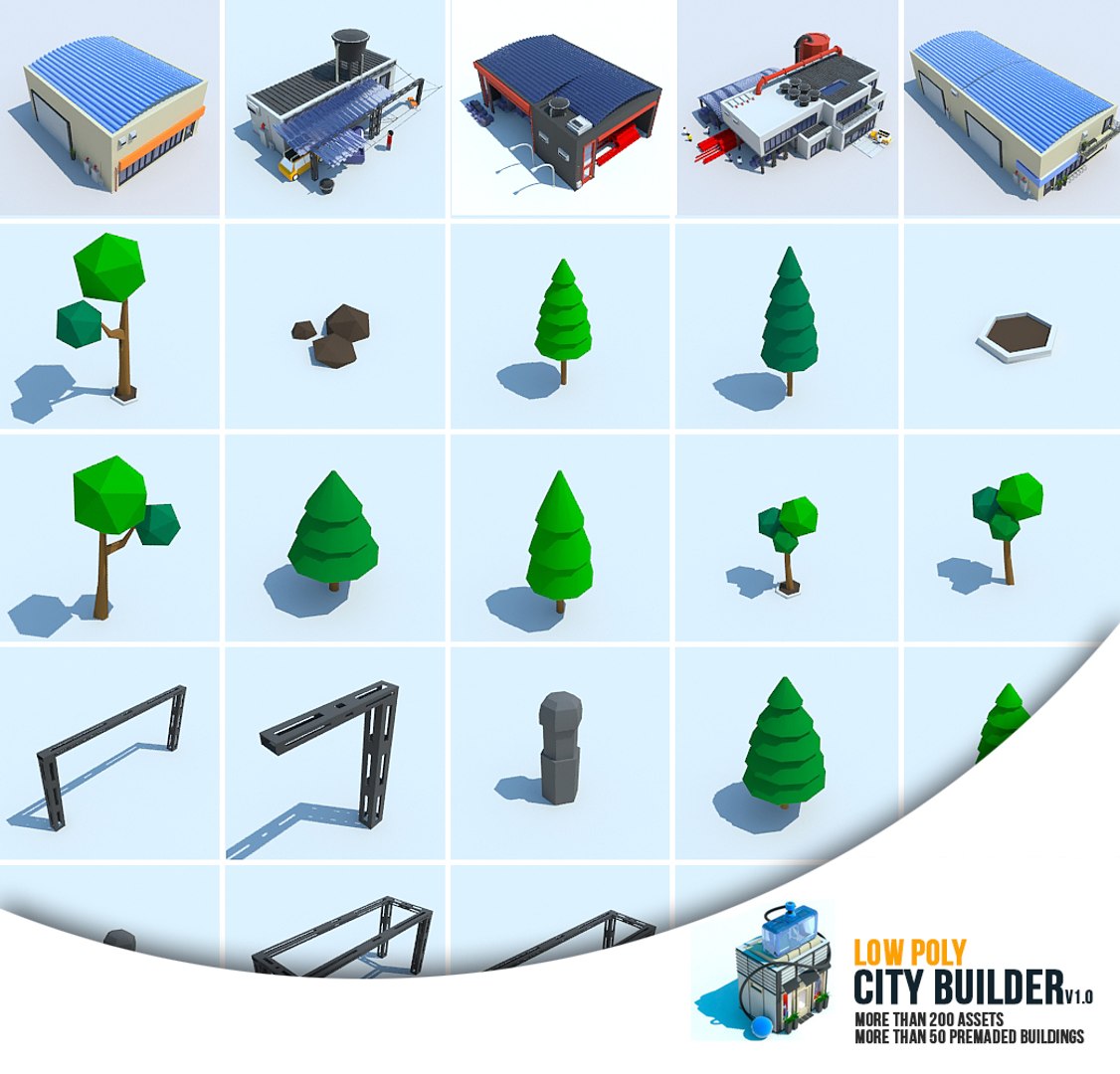 3d City Builder Model