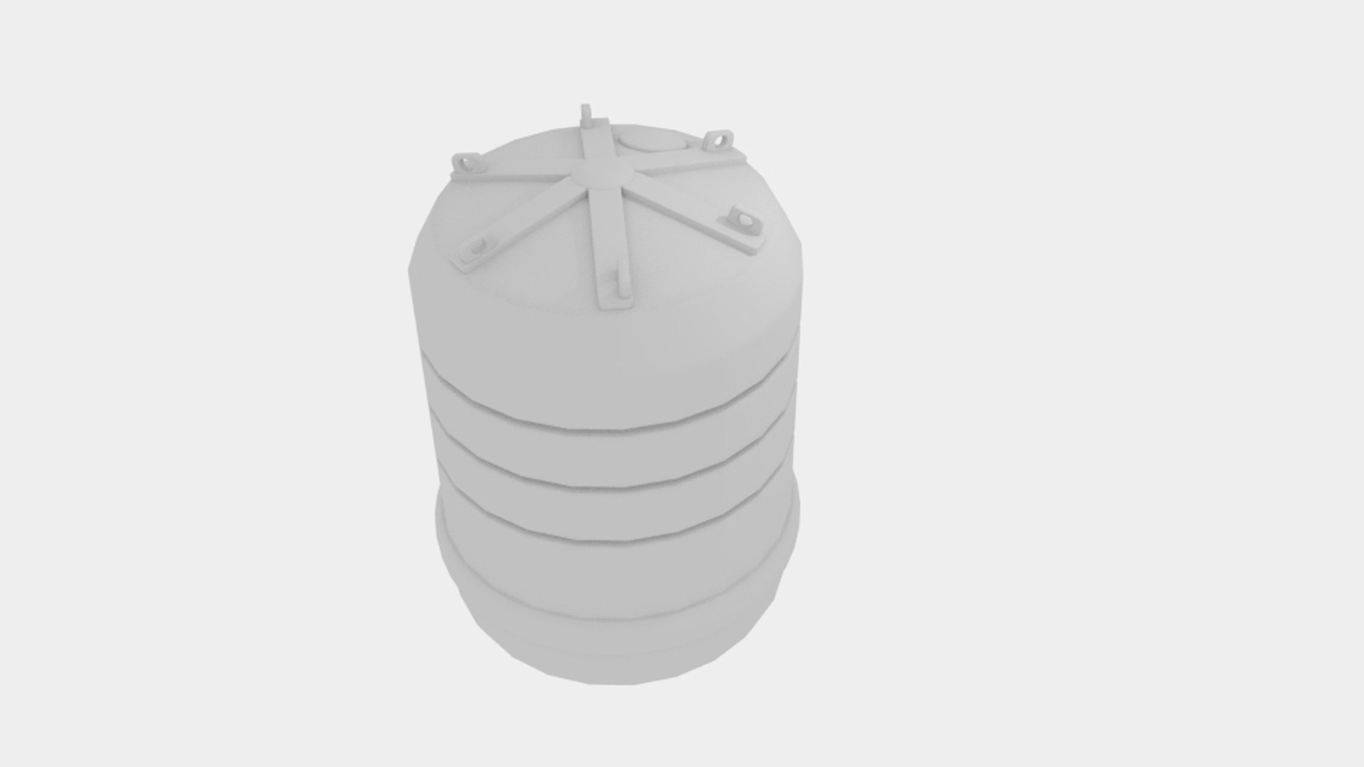 3d model carbery 5000 water tank