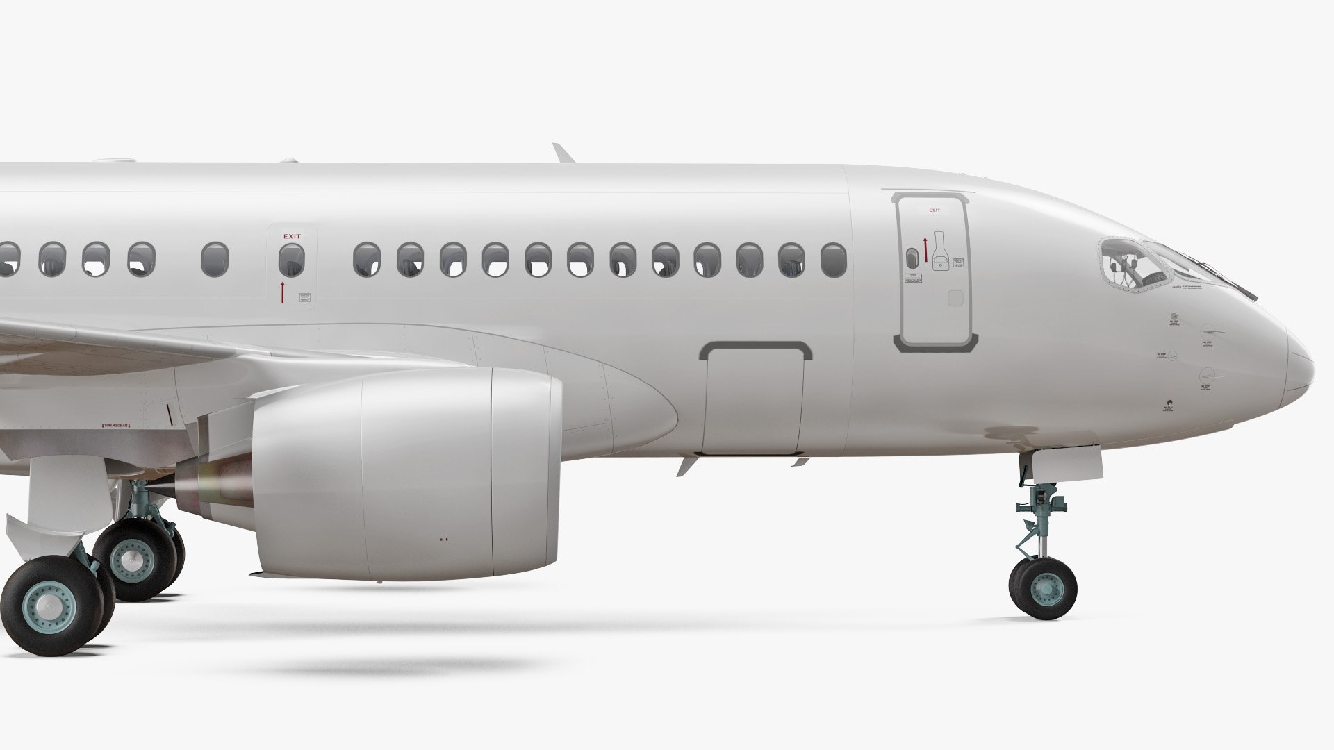 3D airbus a220 100 interior - TurboSquid 1610996