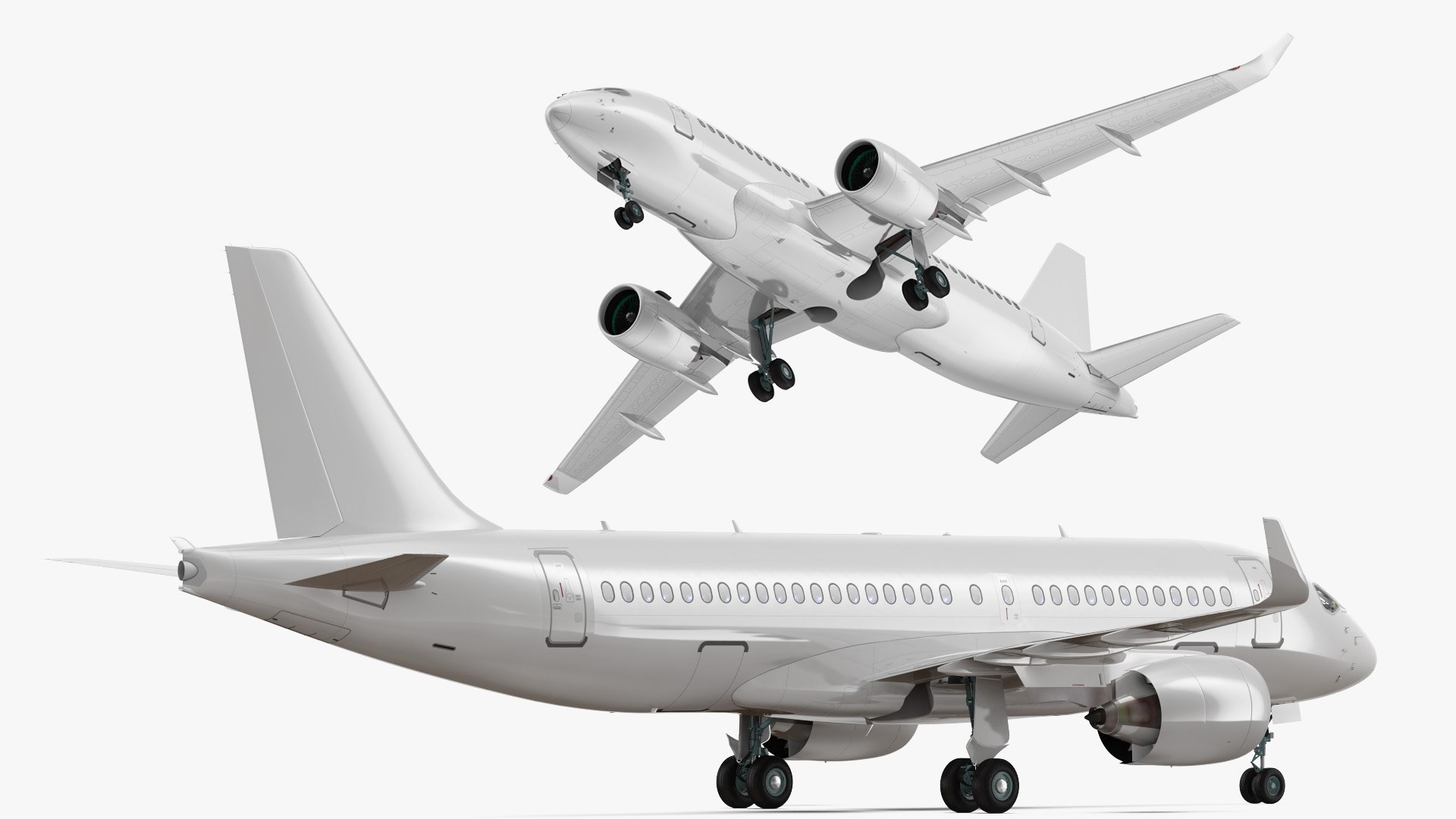 3D airbus a220 100 interior - TurboSquid 1610996