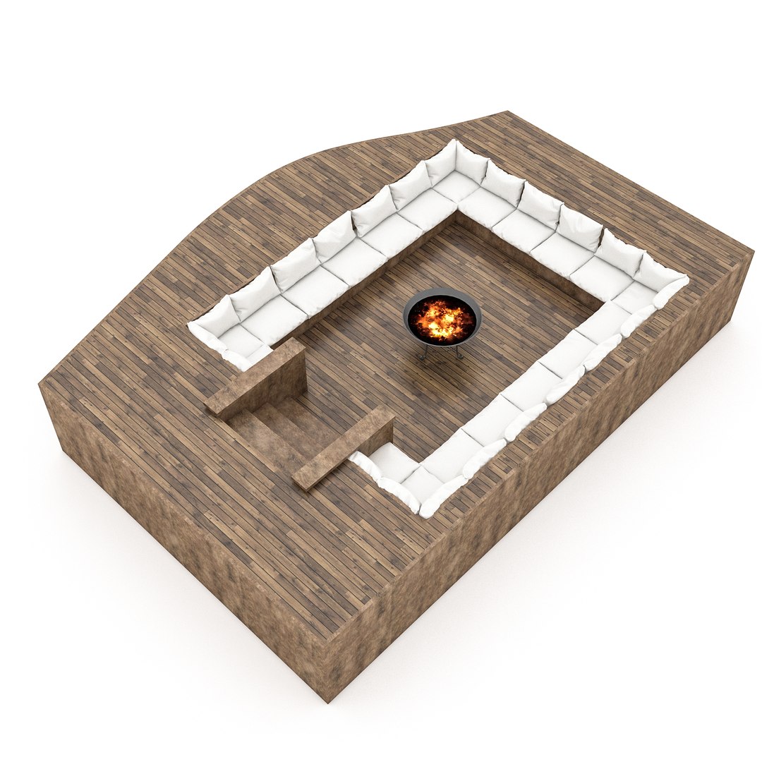 3D Arden Decorative Fire Pit Model - TurboSquid 1798878