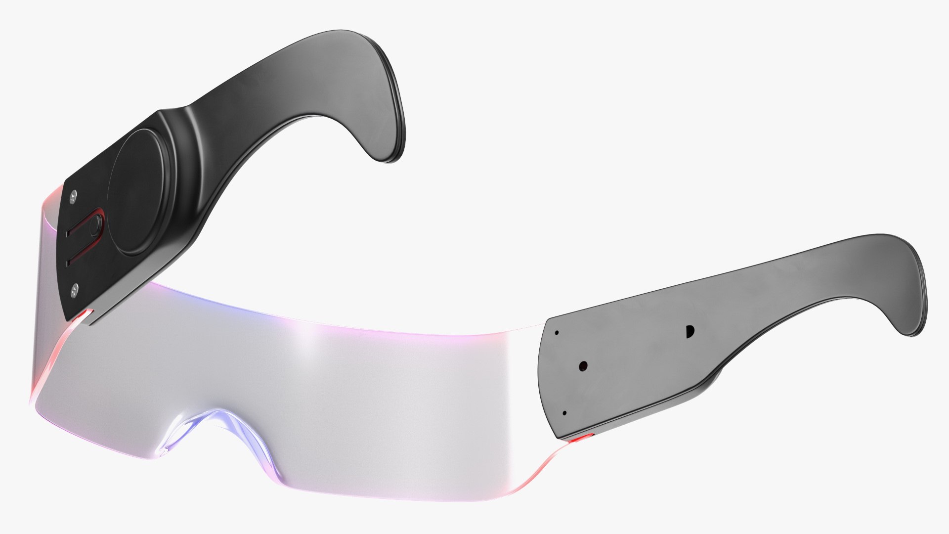 LED Cyberpunk Glasses Violet 3D Model - TurboSquid 2101976