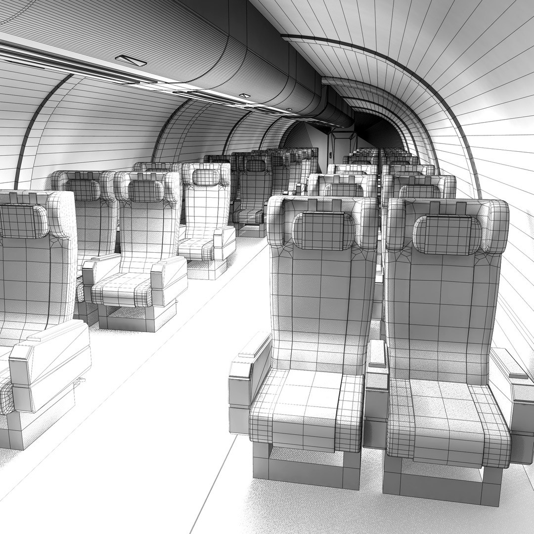 Passenger Bullet Train 3D Model - TurboSquid 1420609