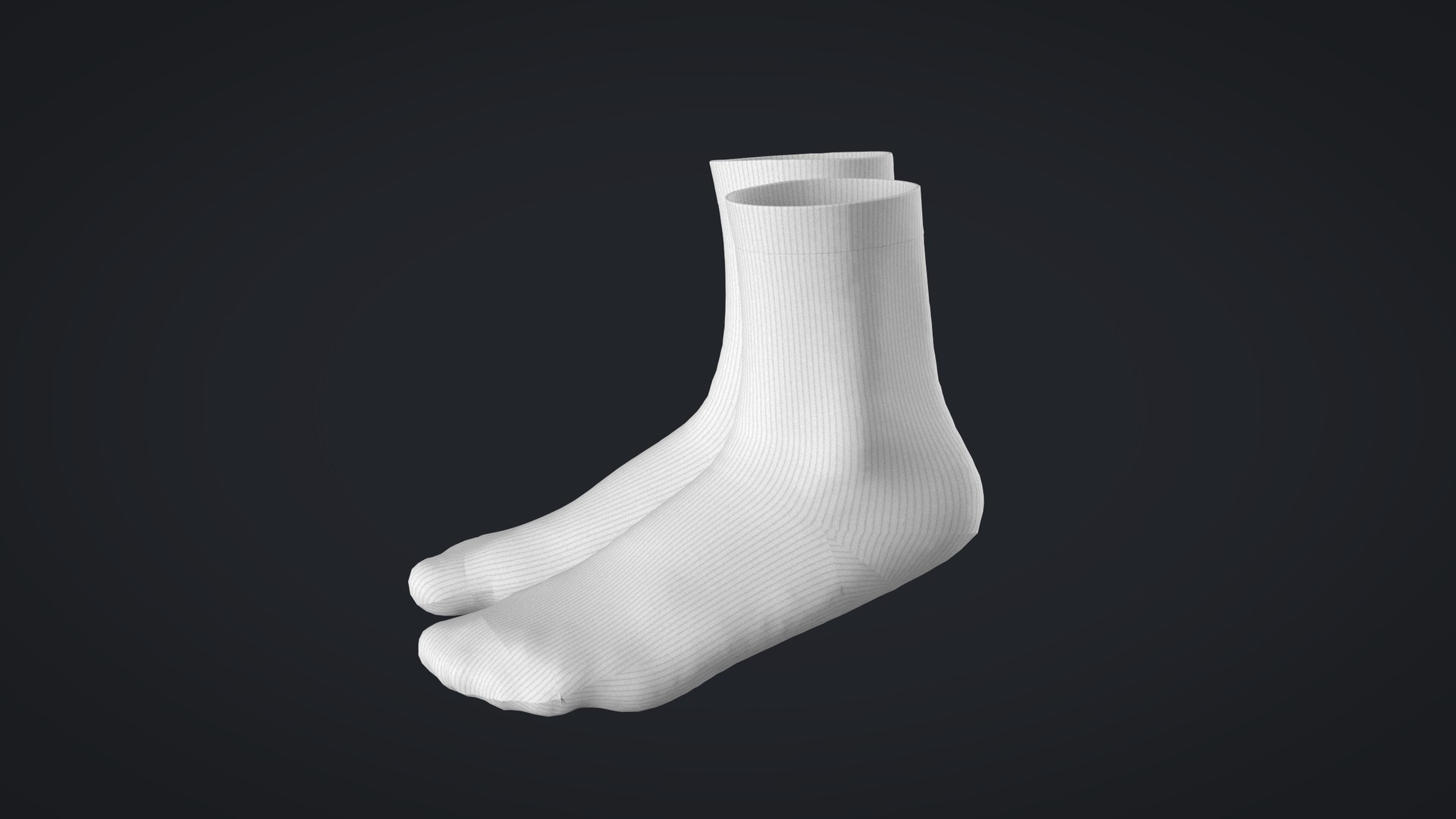 3D Model Socks - White - TurboSquid 2188579