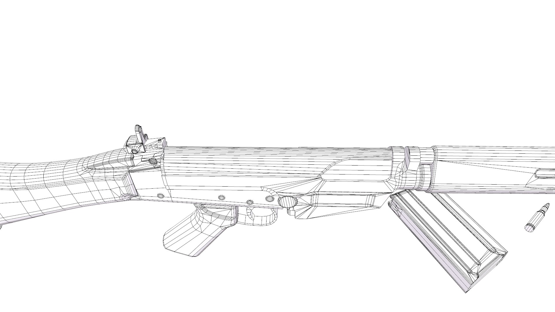 L1A1 SLR Self-Loading Rifle Low-poly PBR model - TurboSquid 2077786