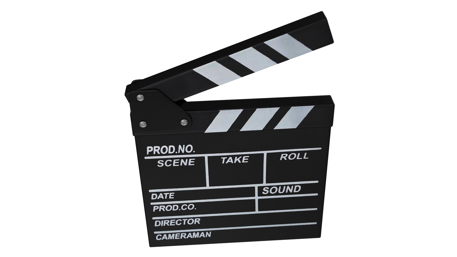 Clapperboard Model - TurboSquid 2233033