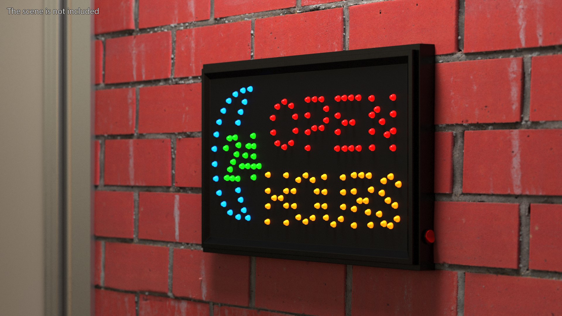 3D LED Sign Decor for Business Open 24 Hours model - TurboSquid 2105577