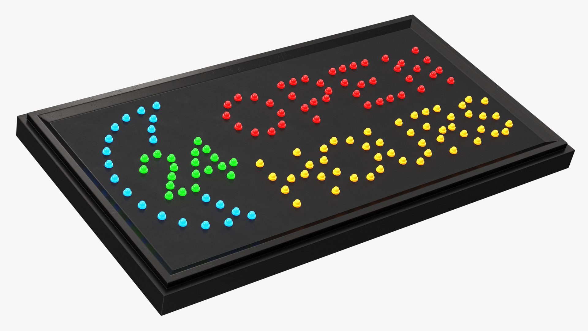 3D LED Sign Decor for Business Open 24 Hours model - TurboSquid 2105577