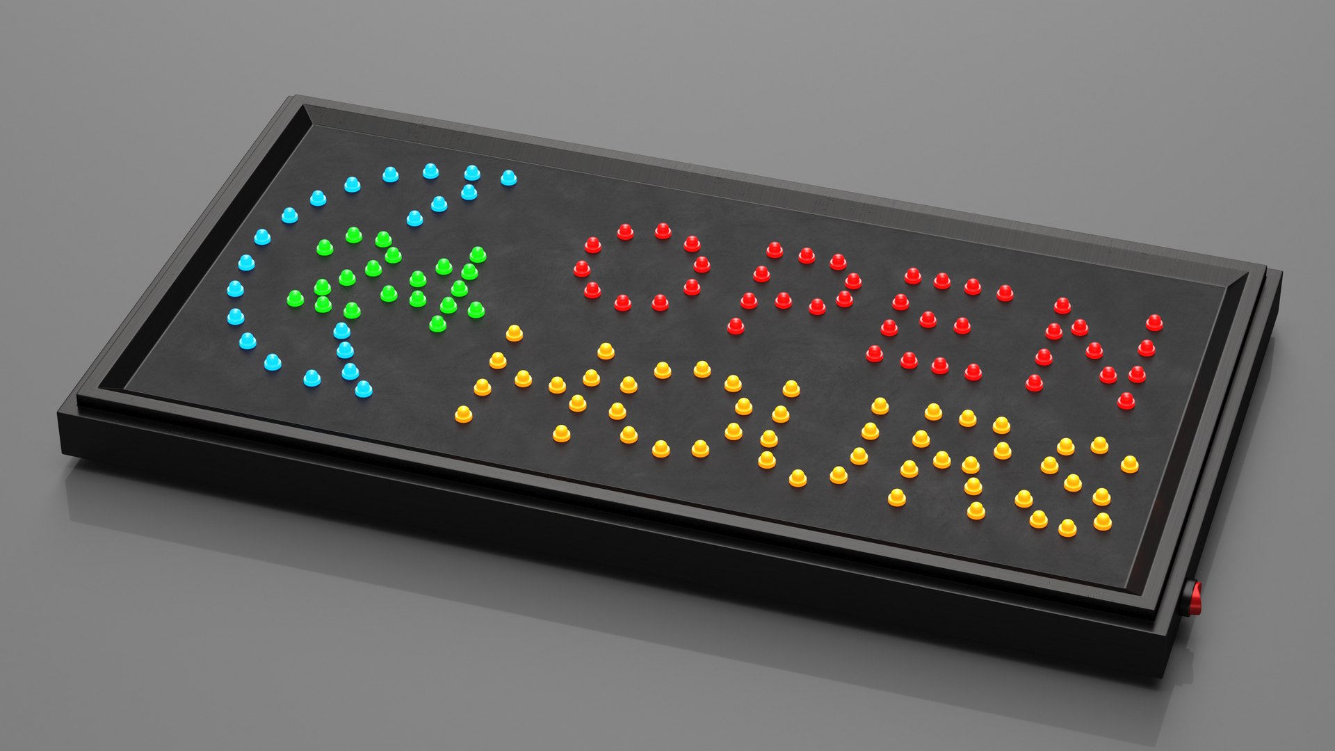 3D LED Sign Decor for Business Open 24 Hours model - TurboSquid 2105577