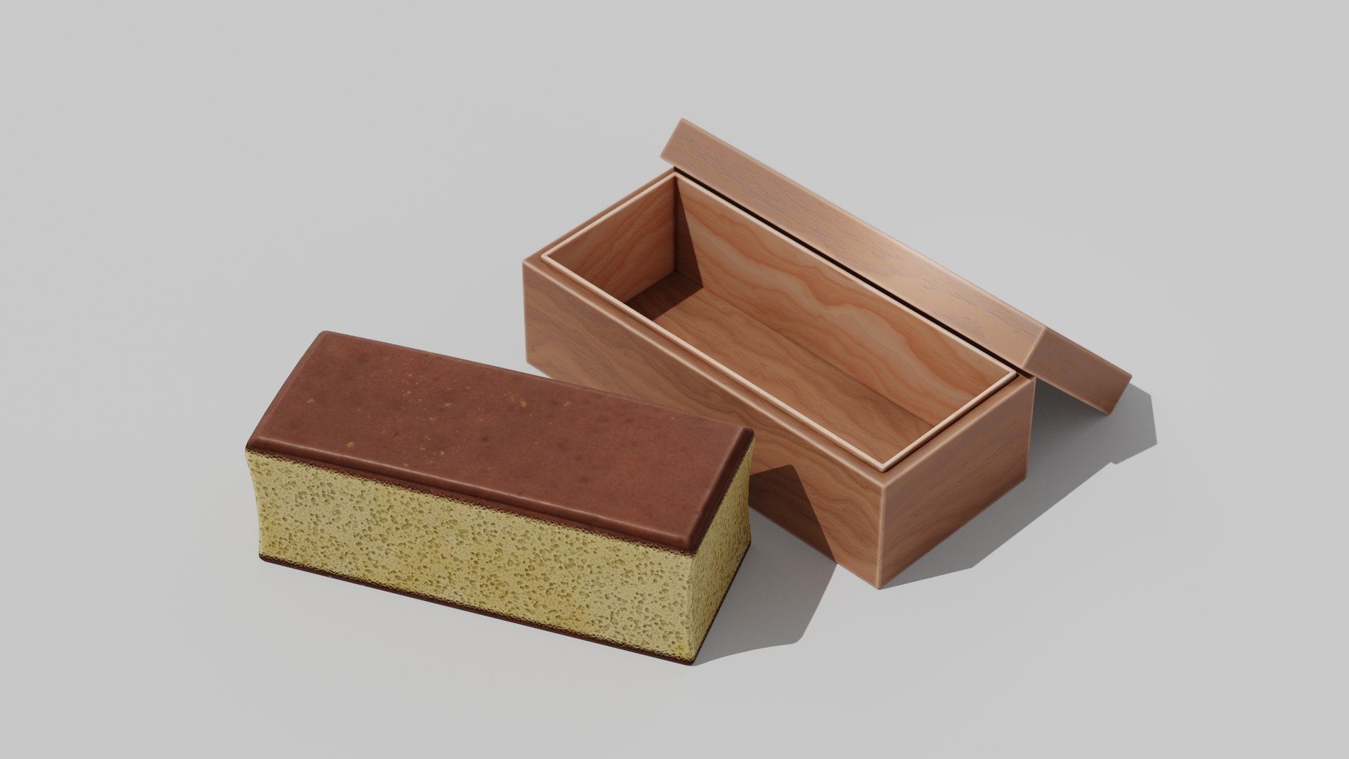 Japanese Furniture Kit - Castella Gift Box 3D Model - TurboSquid 1949328