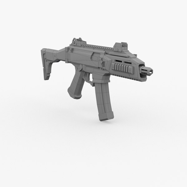 modelo 3d Gun Lowpoly Kitbash 06 - TurboSquid 1901939