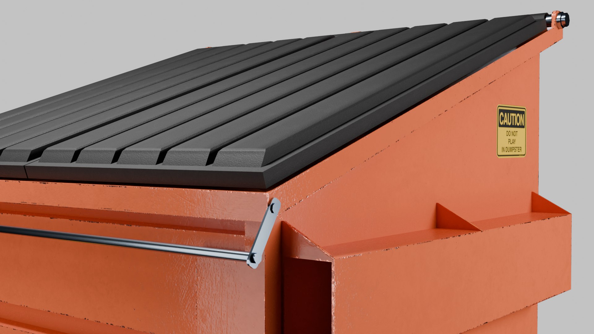 Orange Dumpster 2yard New-Dirty 3D - TurboSquid 2159504