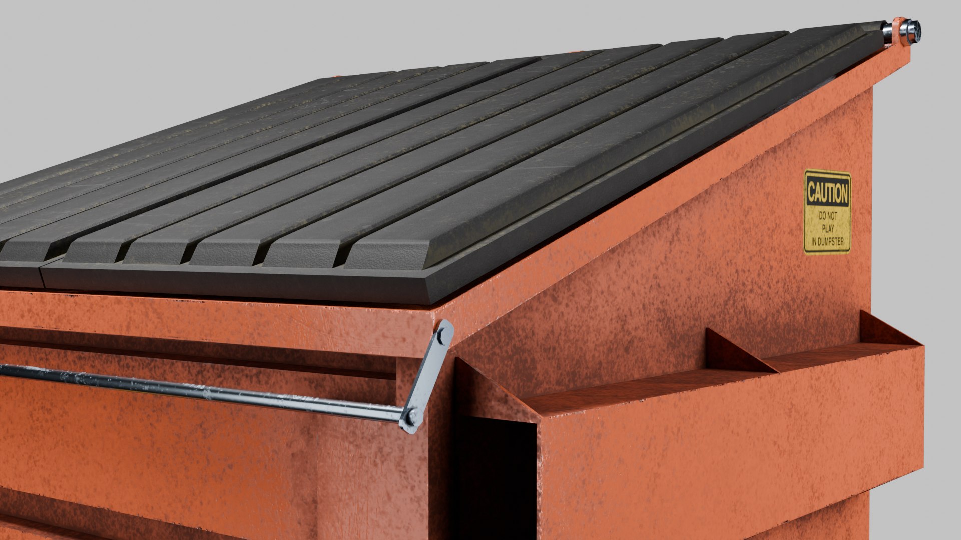 Orange Dumpster 2yard New-Dirty 3D - TurboSquid 2159504