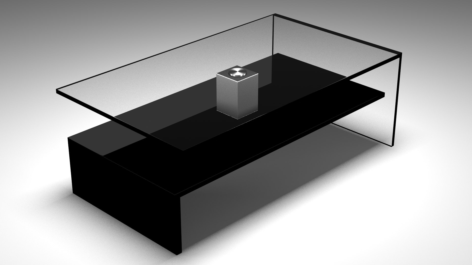 Rectangular Modern Glass 3d Model