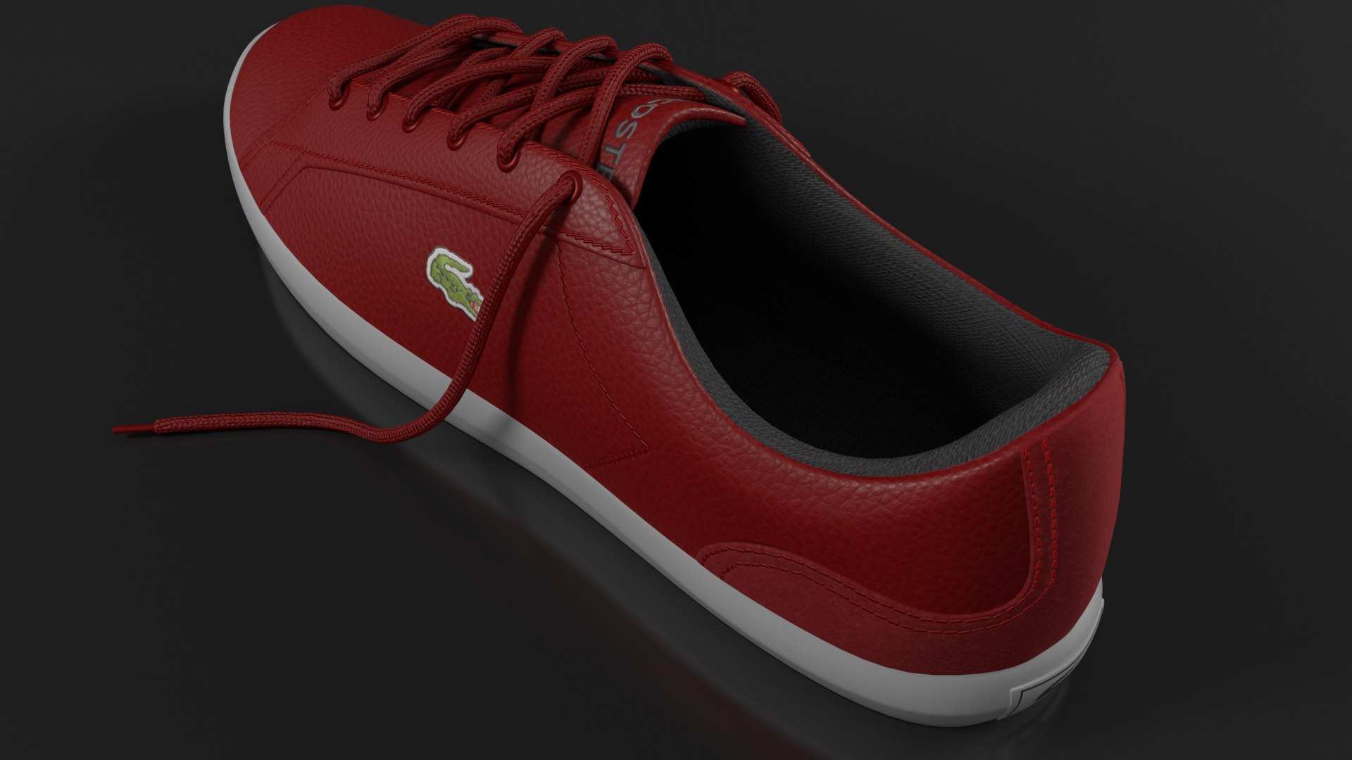 Lacoste Red Shoes 3D Model - TurboSquid 2063950