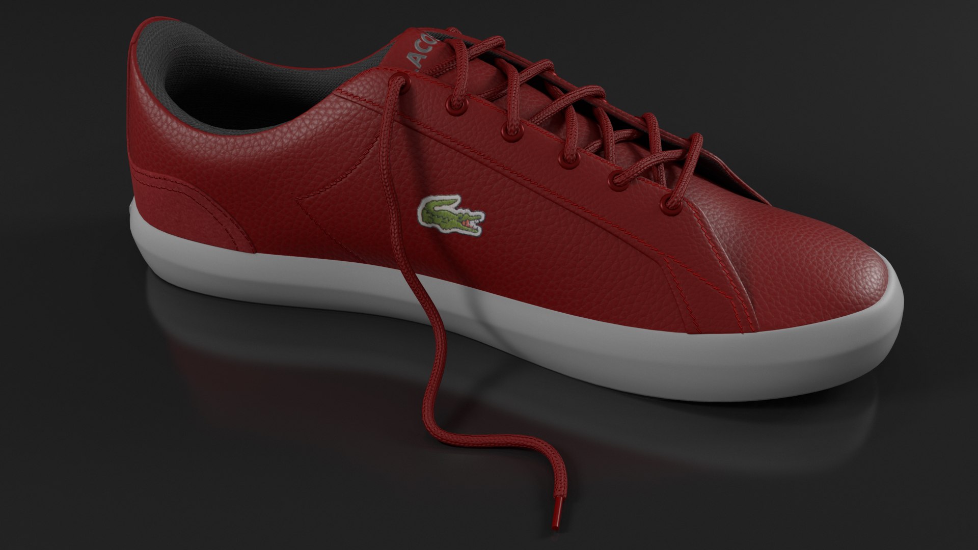 Lacoste Red Shoes 3D Model - TurboSquid 2063950