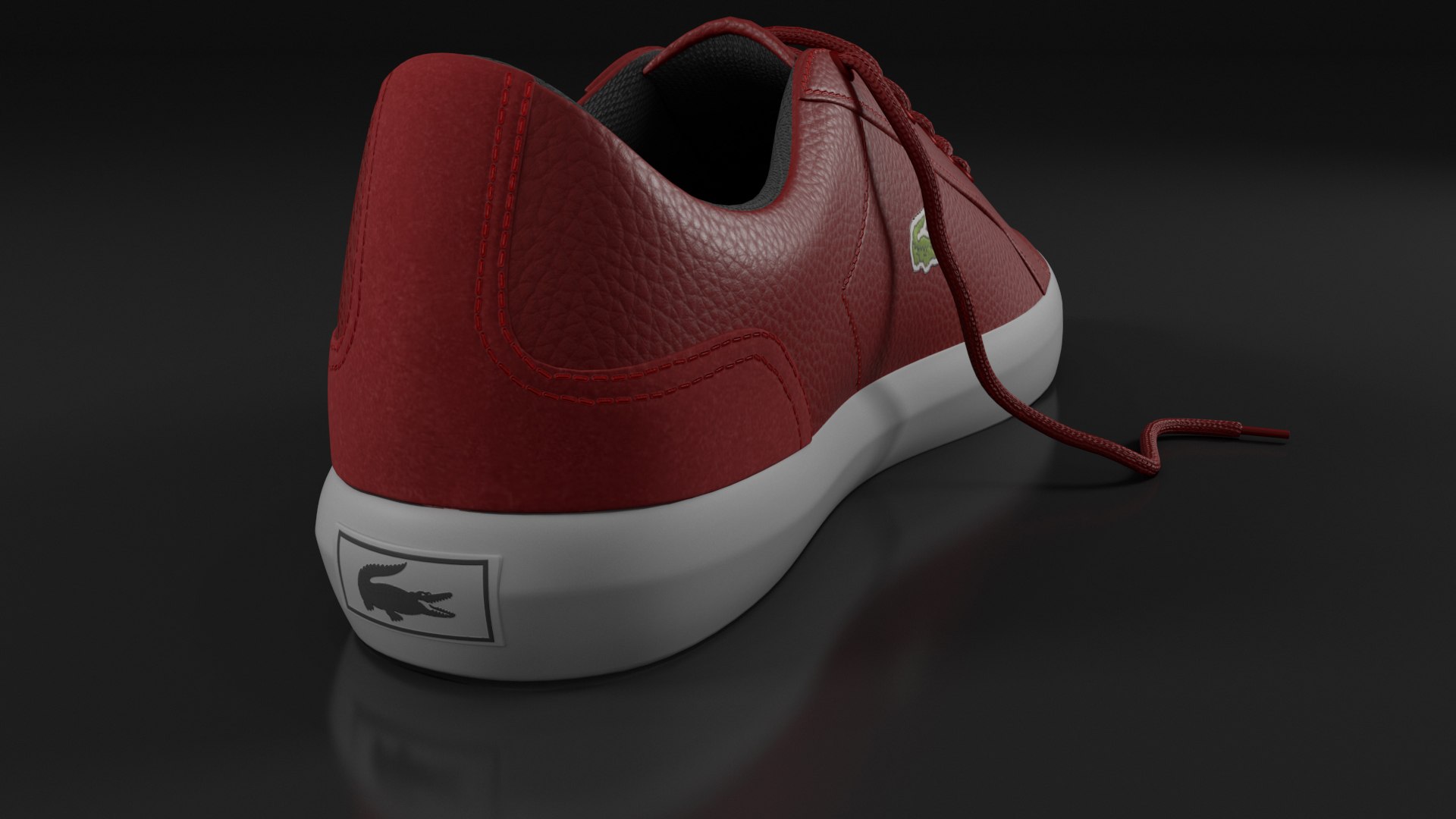 Lacoste Red Shoes 3D Model - TurboSquid 2063950