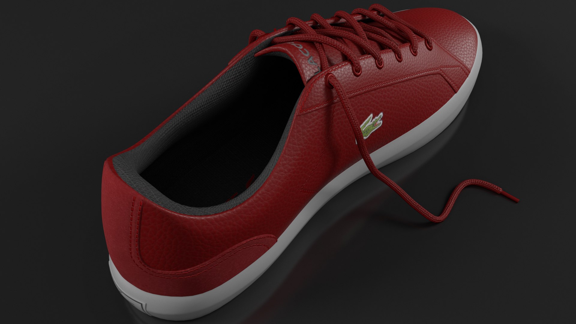 Lacoste Red Shoes 3D Model - TurboSquid 2063950