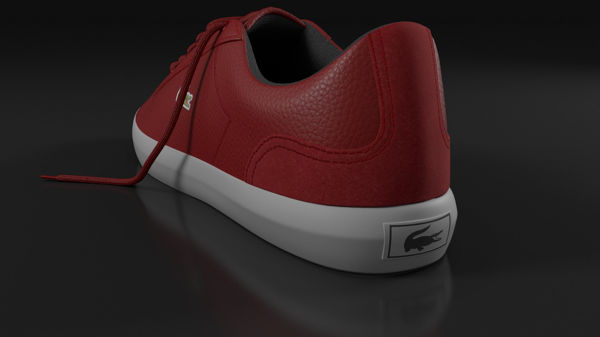 Lacoste Red Shoes 3D Model - TurboSquid 2063950