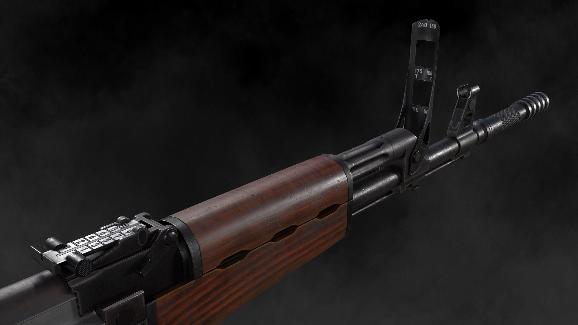 3D 1986 Zastava M70AB2 Game Ready PBR Model Model - TurboSquid 1970927