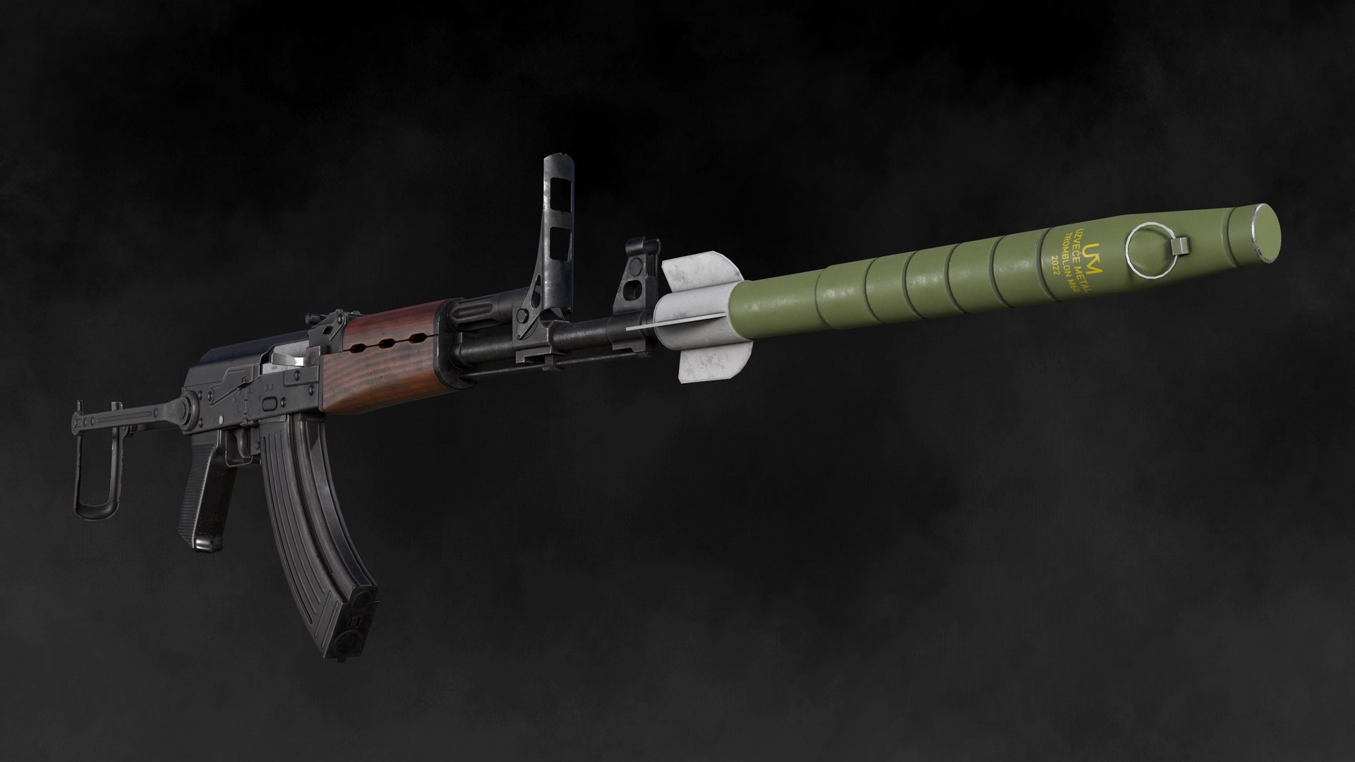 3D 1986 Zastava M70AB2 Game Ready PBR Model Model - TurboSquid 1970927