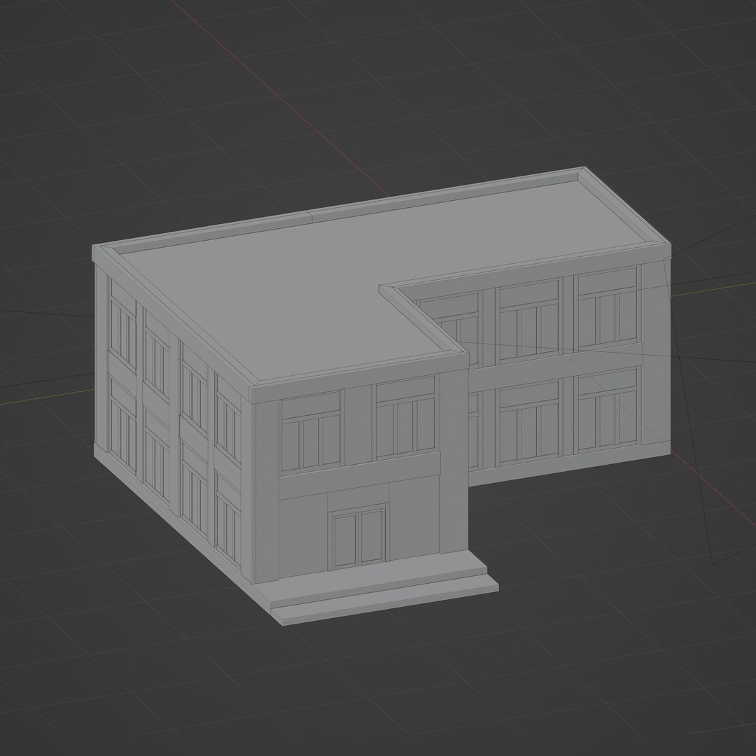 Building Cartoon 3D Model - TurboSquid 2221338