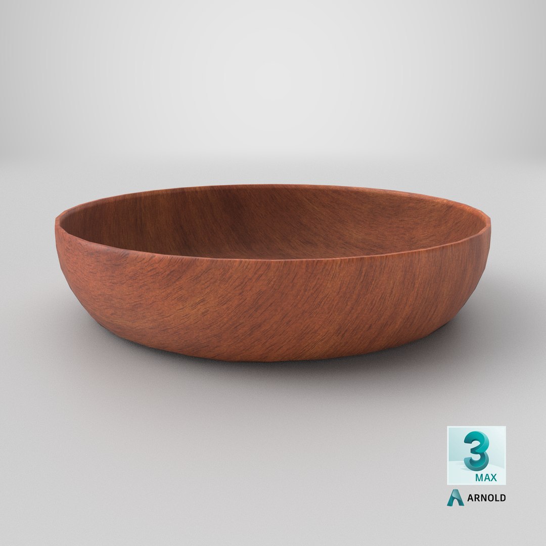 3D Wooden Bowl Model - TurboSquid 2242197