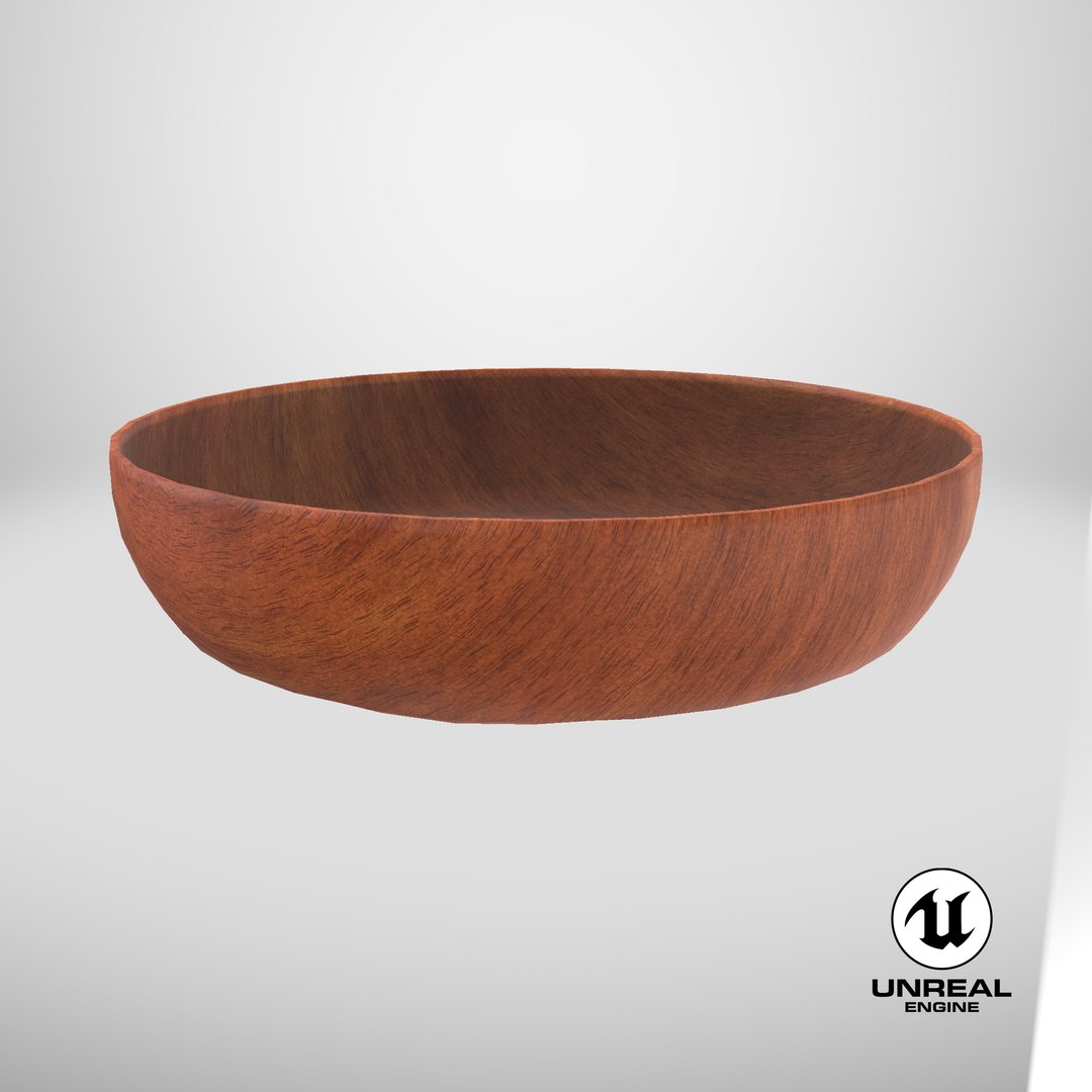 3D Wooden Bowl Model - TurboSquid 2242197
