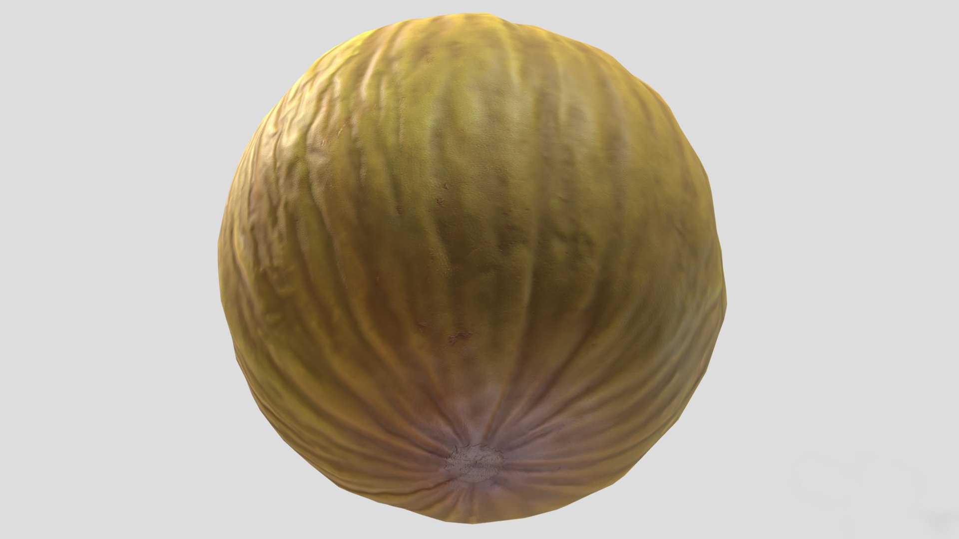 3D Casaba Melon Low Poly Model - TurboSquid 2317633